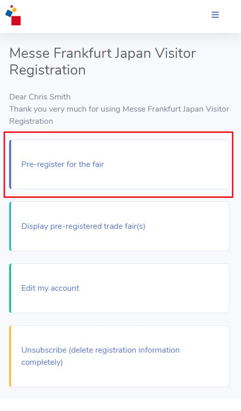 Visitor Pre-registration